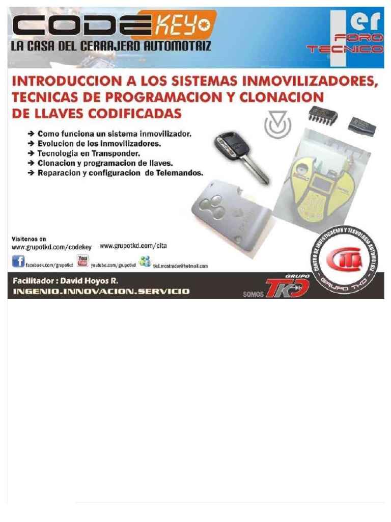 04-CodeKey - Introduccion A Los Sistemas Inmobilizadores-Tecnicas de ...