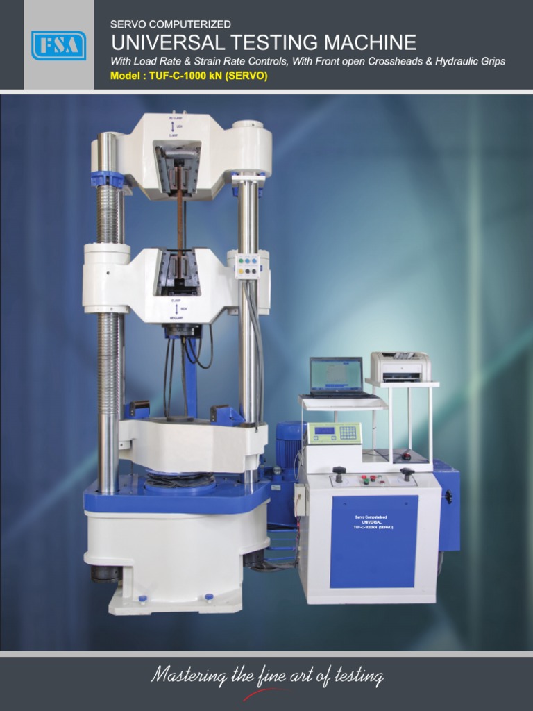 Servo Computerized Universal Testing Machine | PDF | Pump | Electric Motor