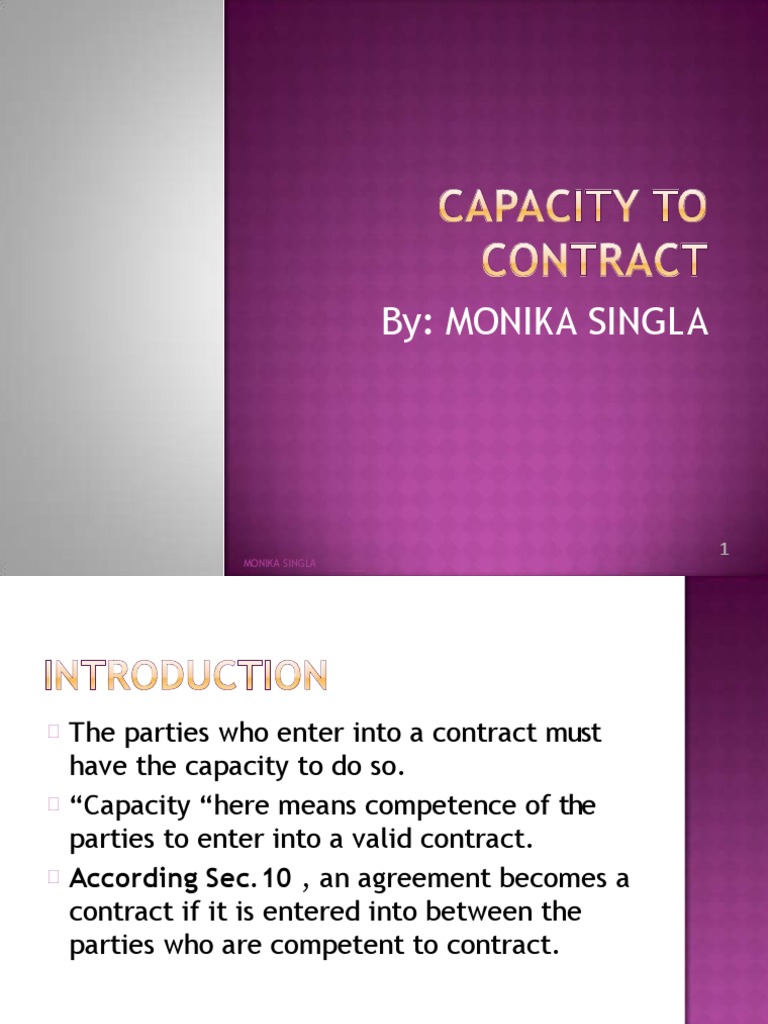 Capacity To Contract | PDF | Sanity | Insanity Defense