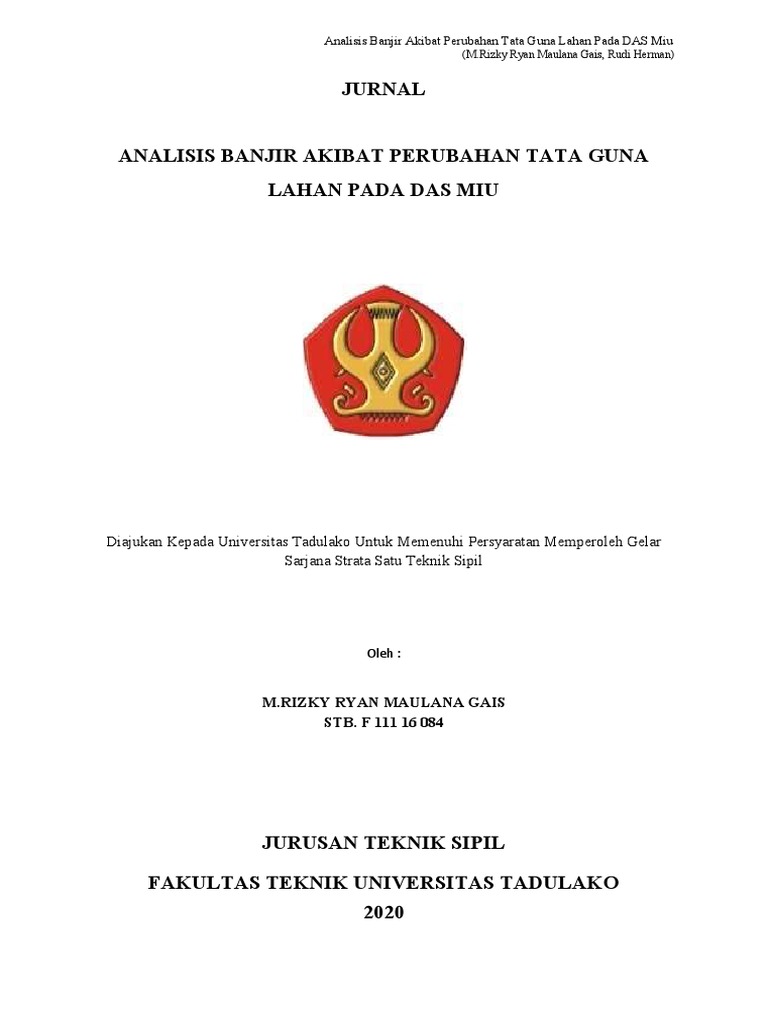 Jurnal Ryan | PDF | Hydrology | Landscape