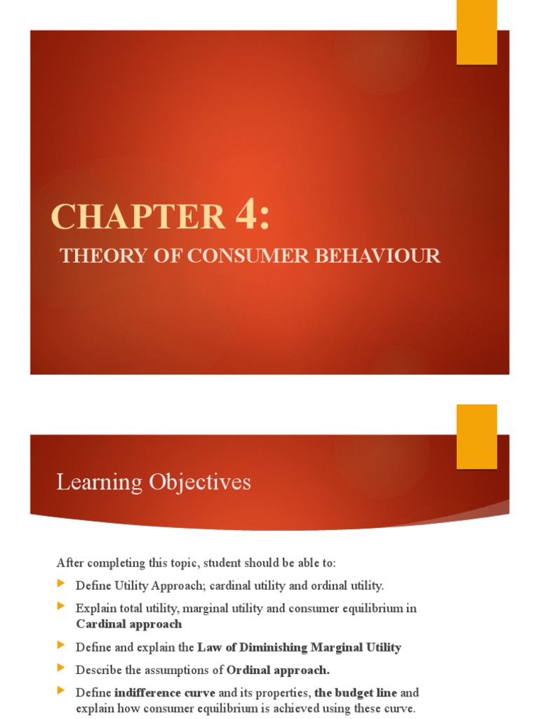 Consumer Behavior Theory | PDF | Utility | Economic Methodology