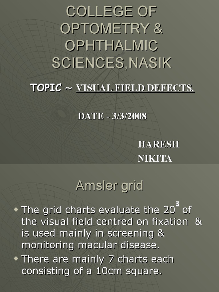 Visual Field Defects Overview | PDF | Wellness | Technology & Engineering