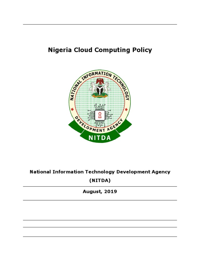 Nigeria Cloud Computing Policy: National Information Technology ...