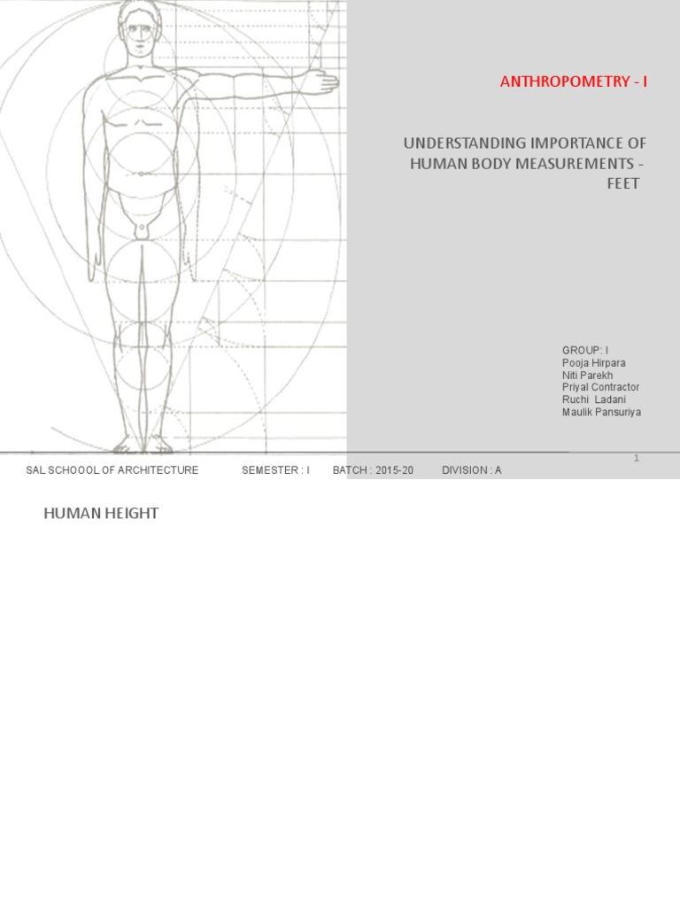 Anthropometry - I: Understanding Importance of Human Body Measurements ...