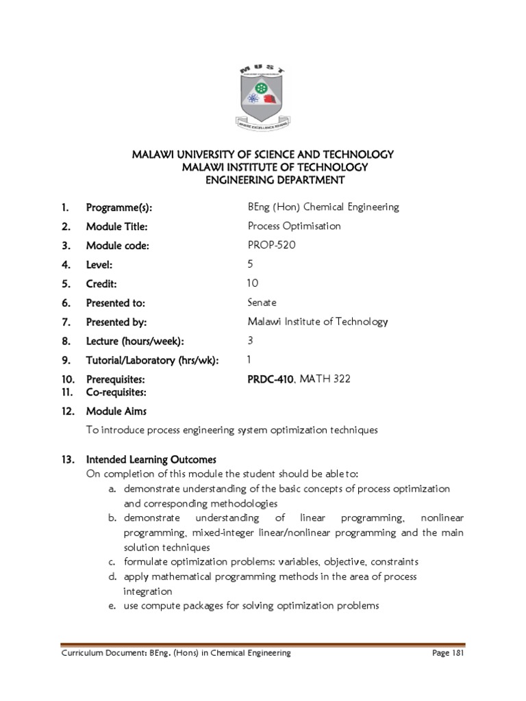 Optimizing Chemical Engineering Processes: An Introduction to Process ...