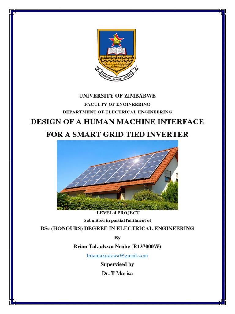 Ncube Brian T Final Year Project | PDF | Analog To Digital Converter ...