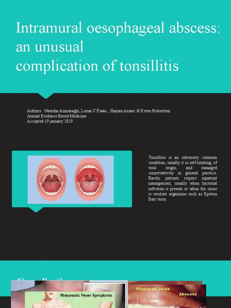 Intramural Oesophageal Abscess | PDF | Epidemiology | Medicine