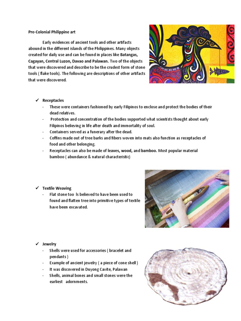 Pre-Colonial Philippine Art | PDF | Art Media