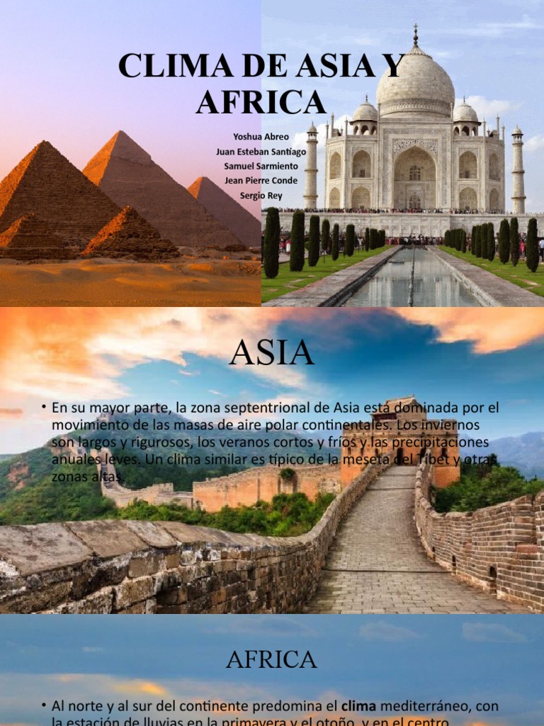 Clima de Asia y Africa | PDF