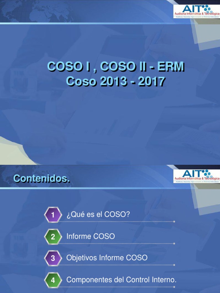 Tema 2 Coso 1,2,2013 y 2017 (Actualizado 2020) | PDF | Modelo de ...