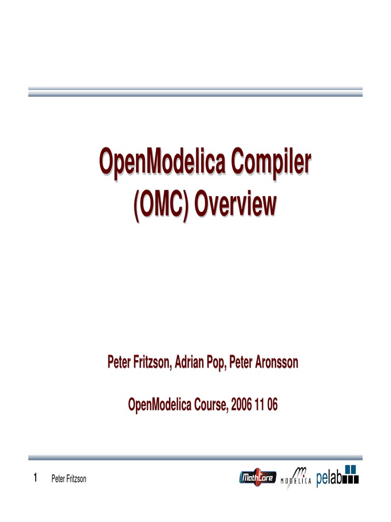 4-OMC Compiler-Overview-Slides | PDF | Parsing | Class (Computer Programming)