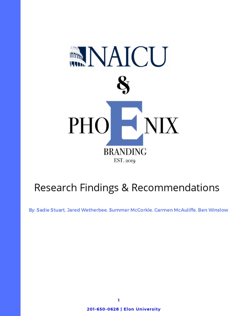 Research Findings & Recommendations: By: Sadie Stuart, Jared Wetherbee ...