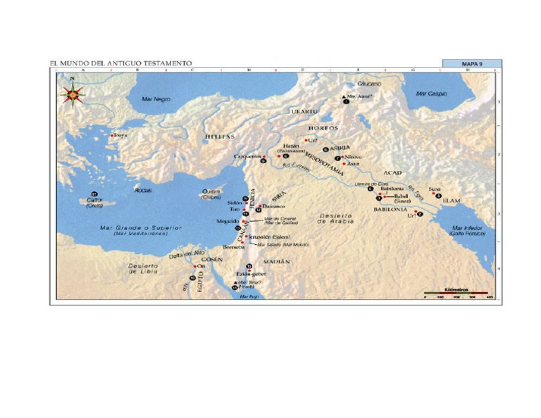 Mapa EL MUNDO DEL ANTIGUO TESTAMENTO | PDF