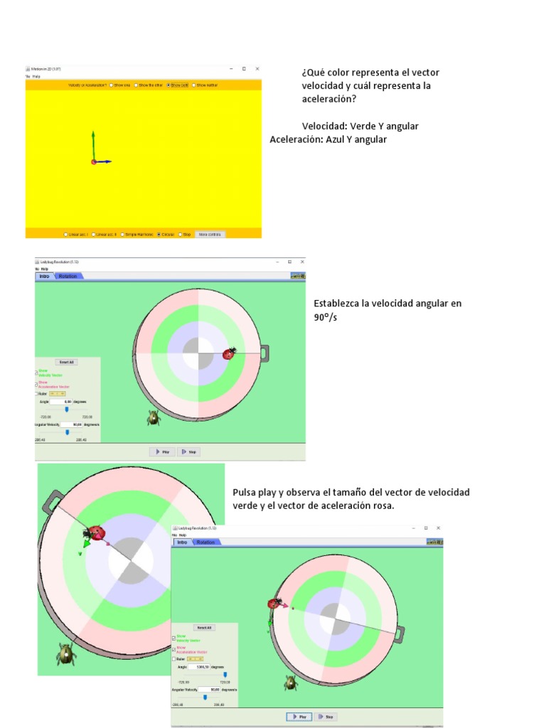 Laboratorio Movimiento Rotacional 2 | PDF | Aceleración | Velocidad