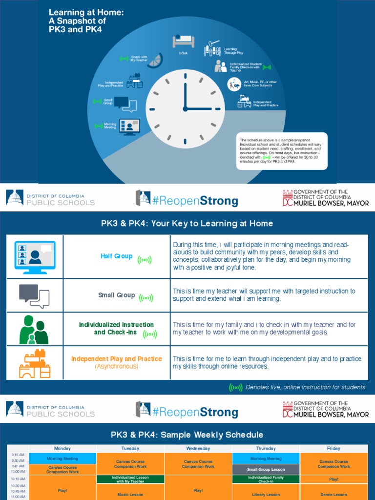 Learning at Home Sample Schedules For SY20-21 | PDF | Literacy ...