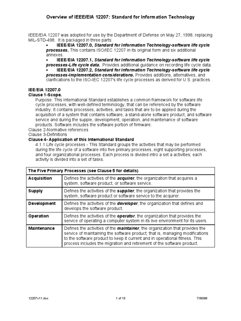 12207 | PDF | Verification And Validation | Audit