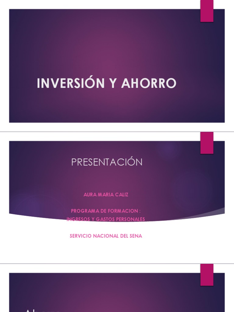 Inversión y Ahorro | PDF | Estrategia de inversión | Inversiones