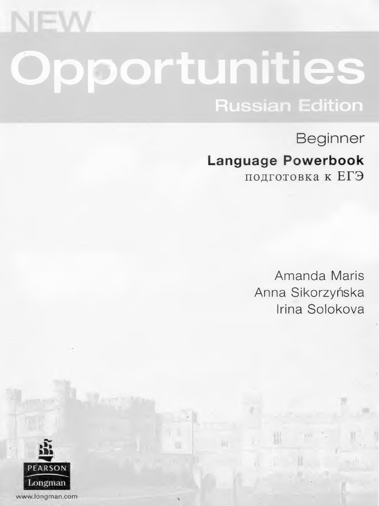 New Opportunities Beginner. Russian Edition. Language Powerbook ...