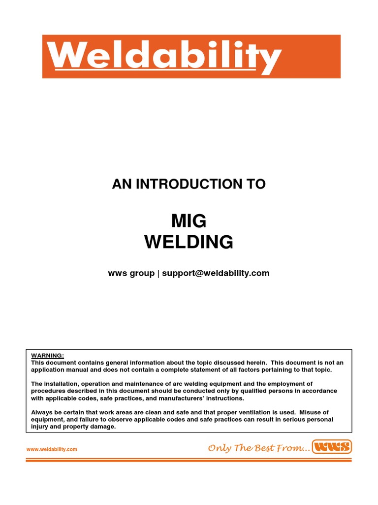 MIG Welding Basics for Professionals | PDF | Welding | Construction