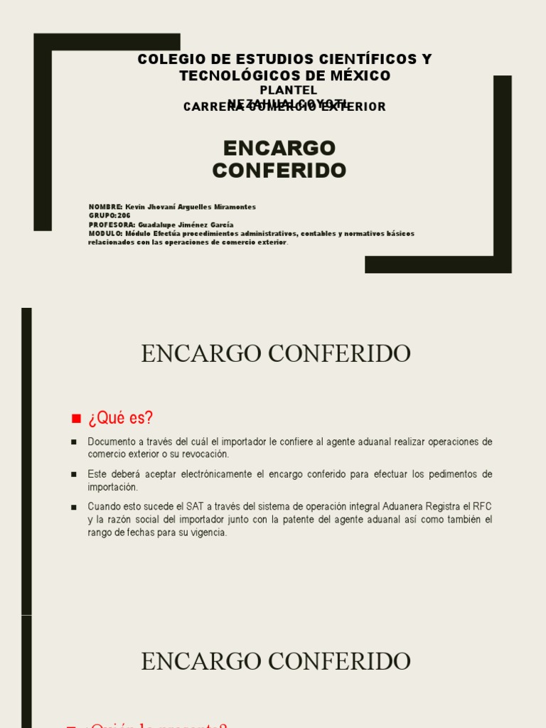 Encargo Conferido | PDF | Gobierno | Business