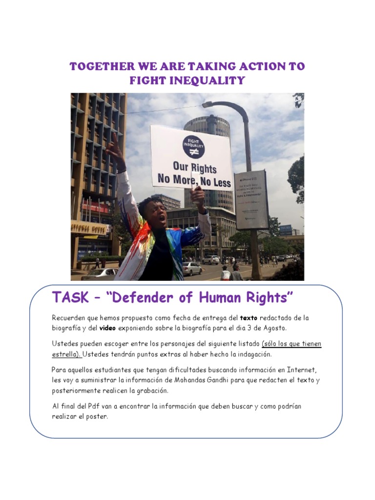 Defender of Human Rights | Download Free PDF | Activism | Human Rights