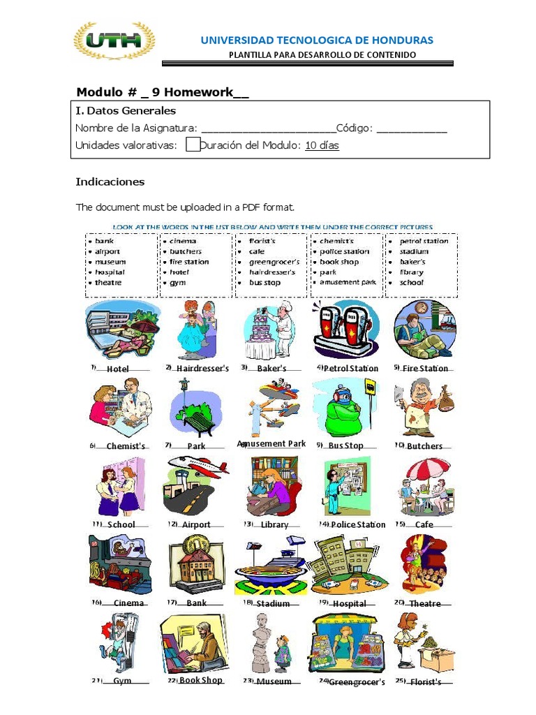 Modulo # - 9 Homework - : Universidad Tecnologica de Honduras | PDF ...