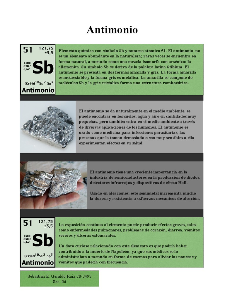 Antimonio | PDF