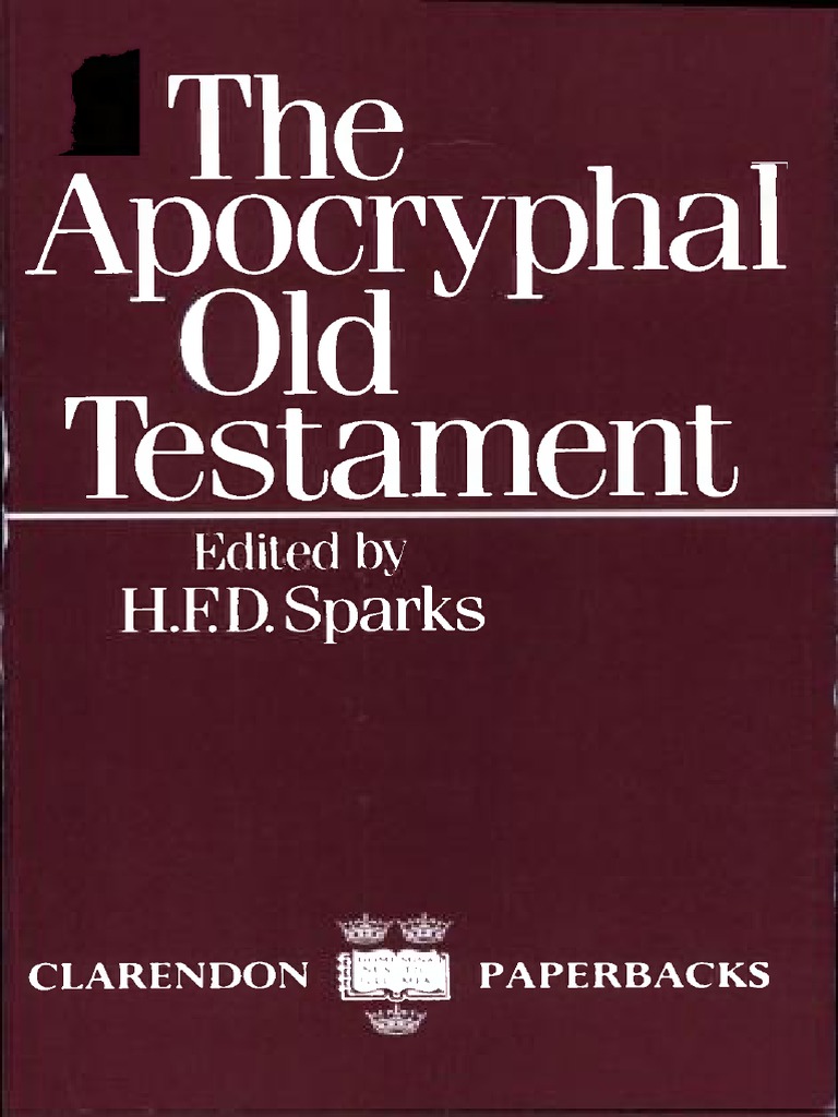 The Apocryphal Old Testament - SPARKS PDF | PDF | Religious Texts | Bible