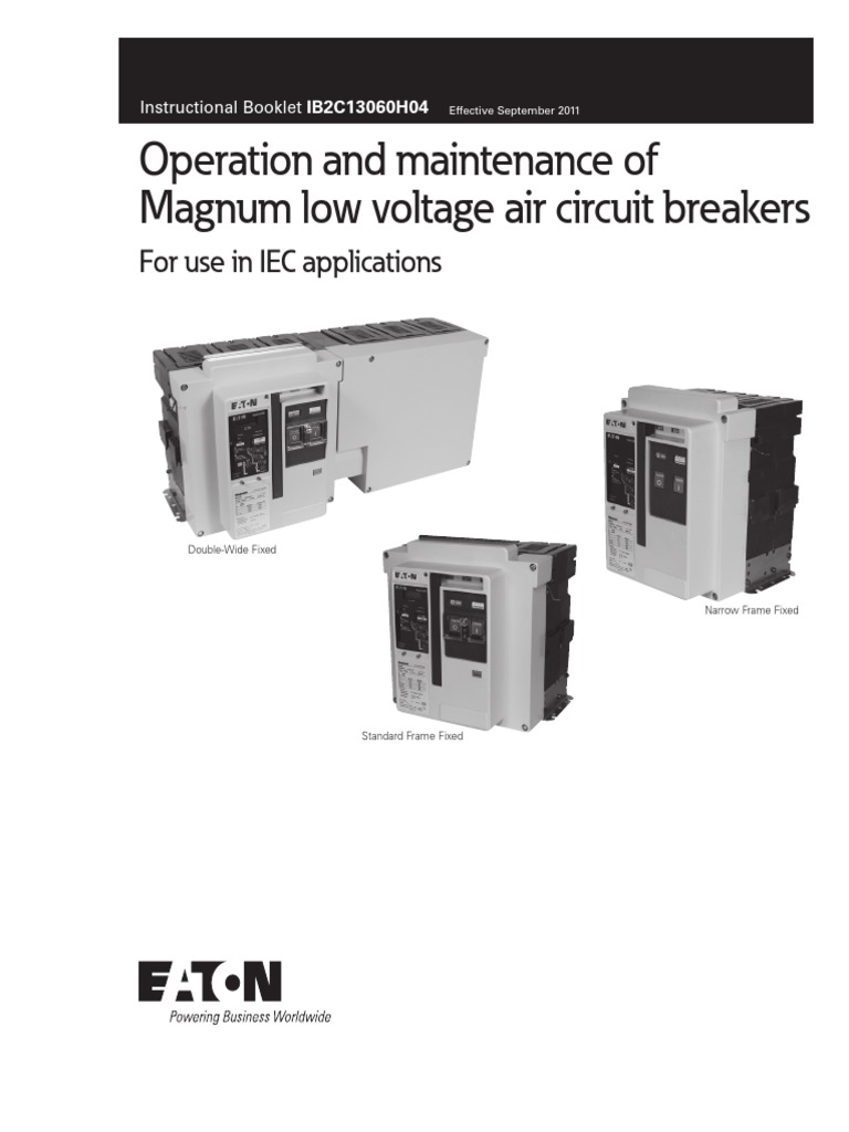 Magnum ACB - Instruction | PDF | Electricity | Electrical Engineering