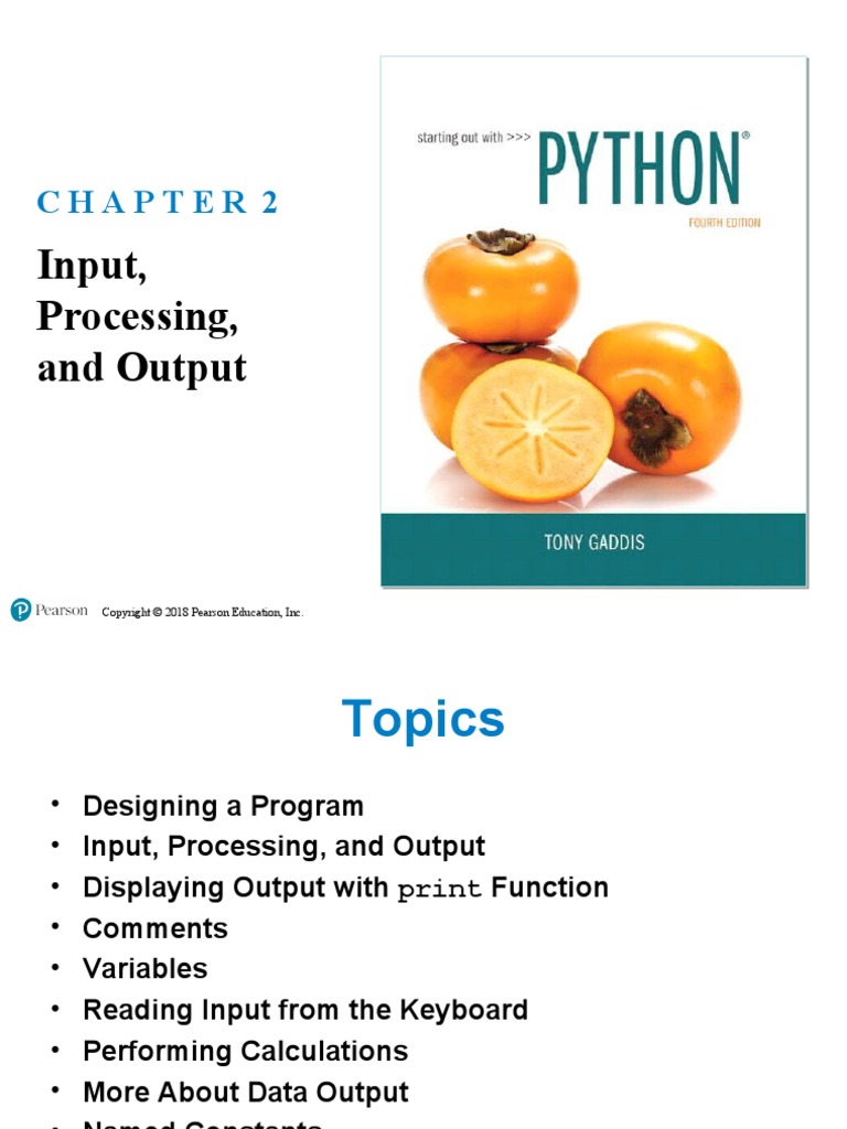 Gaddis Python 4e Chapter 02 | PDF | Variable (Computer Science) | Computer Program