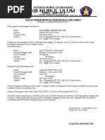 Contoh GANTI SPECIMEN BANK | PDF
