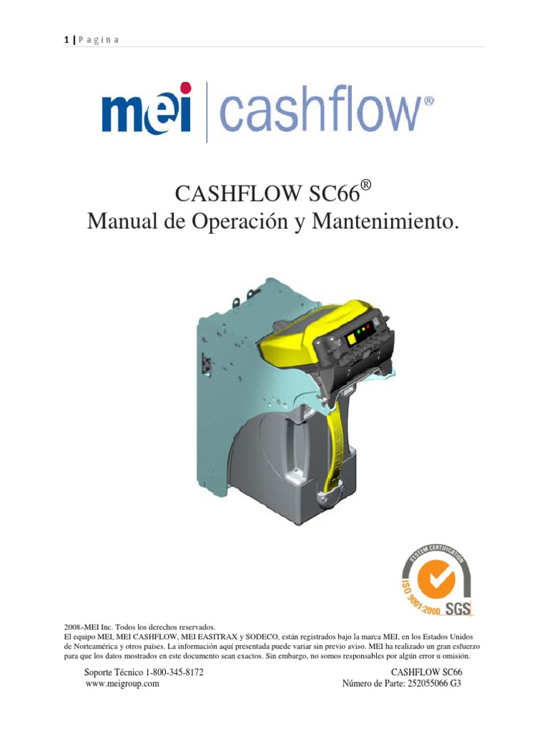 CASHFLOW SC66 - Manual de Operacion y Manto V1.0 | PDF | Diodo emisor de luz | USB