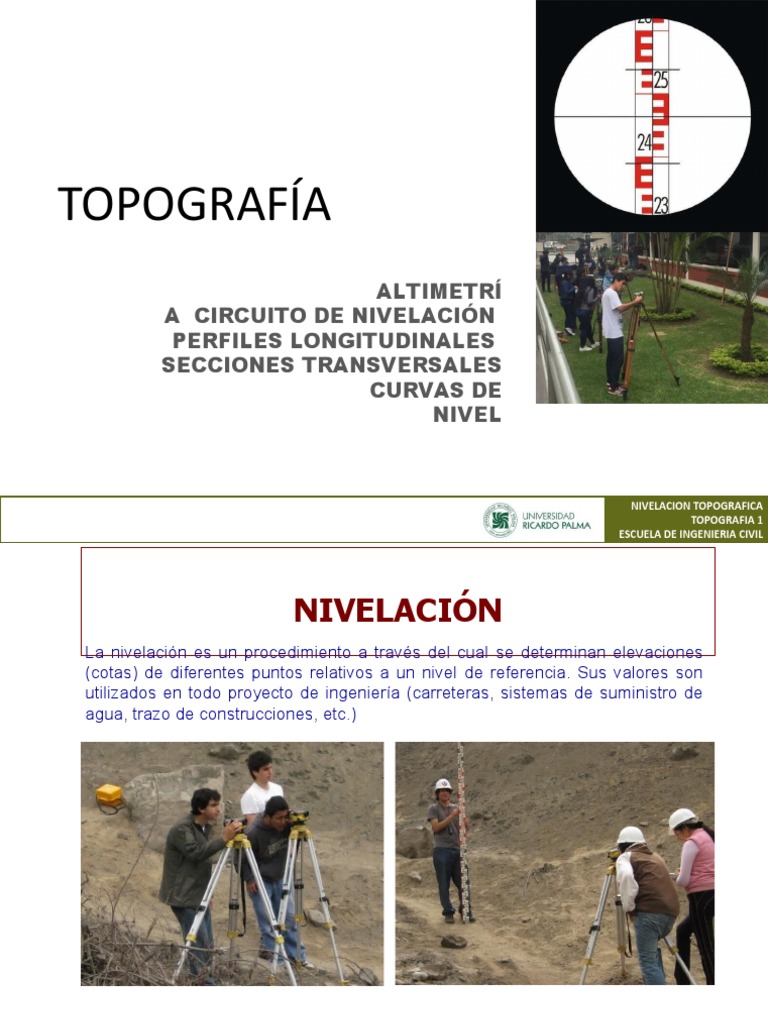 Métodos de Nivelación Topográfica | PDF | Topografía | Geodesia