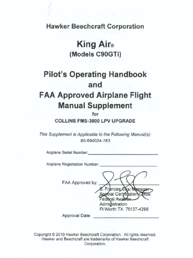 C90GTi Collins FMS-3000 LPV Upgrade 338-00-0014 | PDF