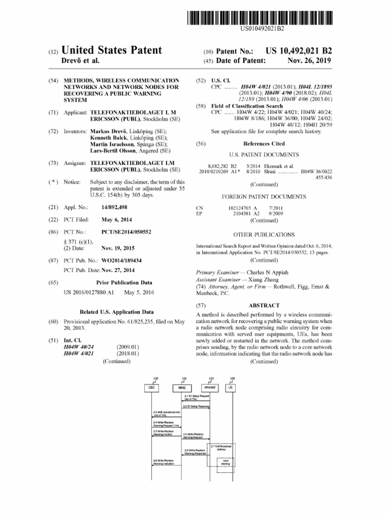 United States Patent: (10) Patent No .: US 10,492,021 B2 | Download ...
