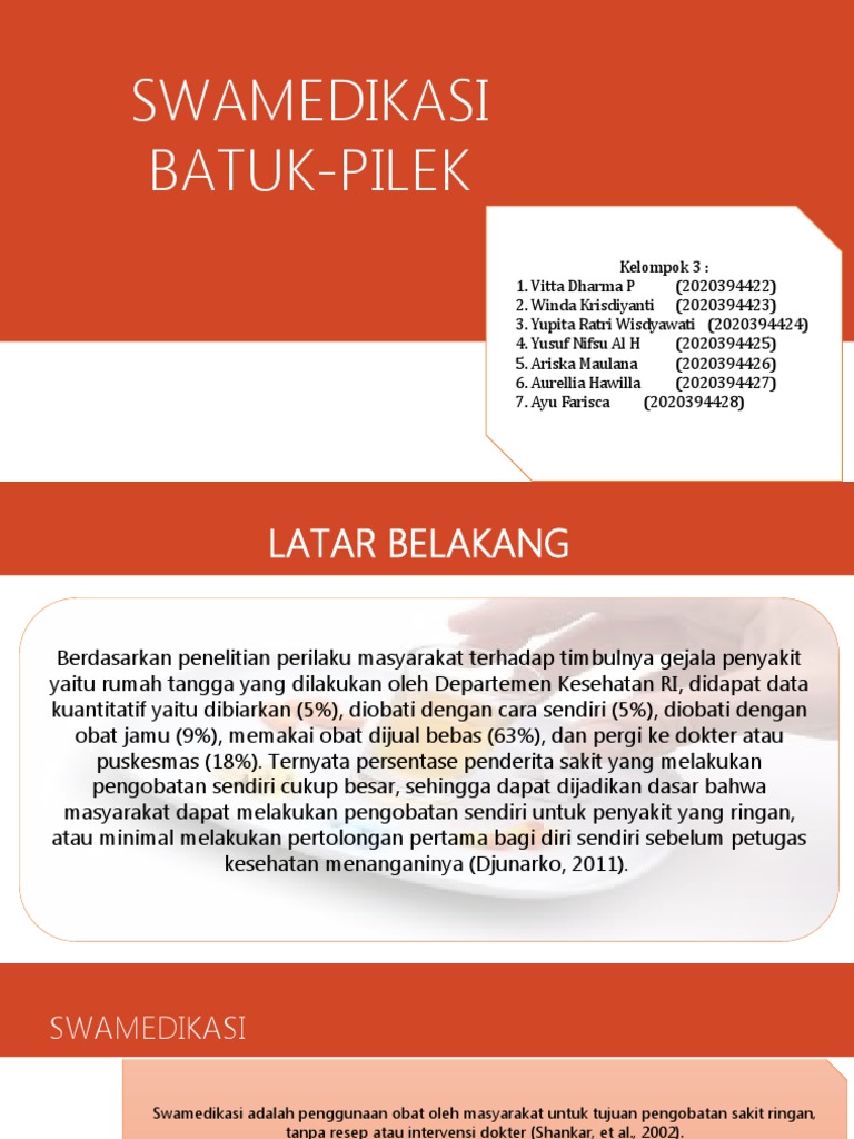 Swamedikasi Batuk-Pilek | PDF