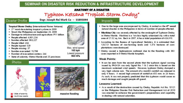 Anatomy of A Disaster JRMC | PDF | Natural Disasters | Tropical Cyclone ...