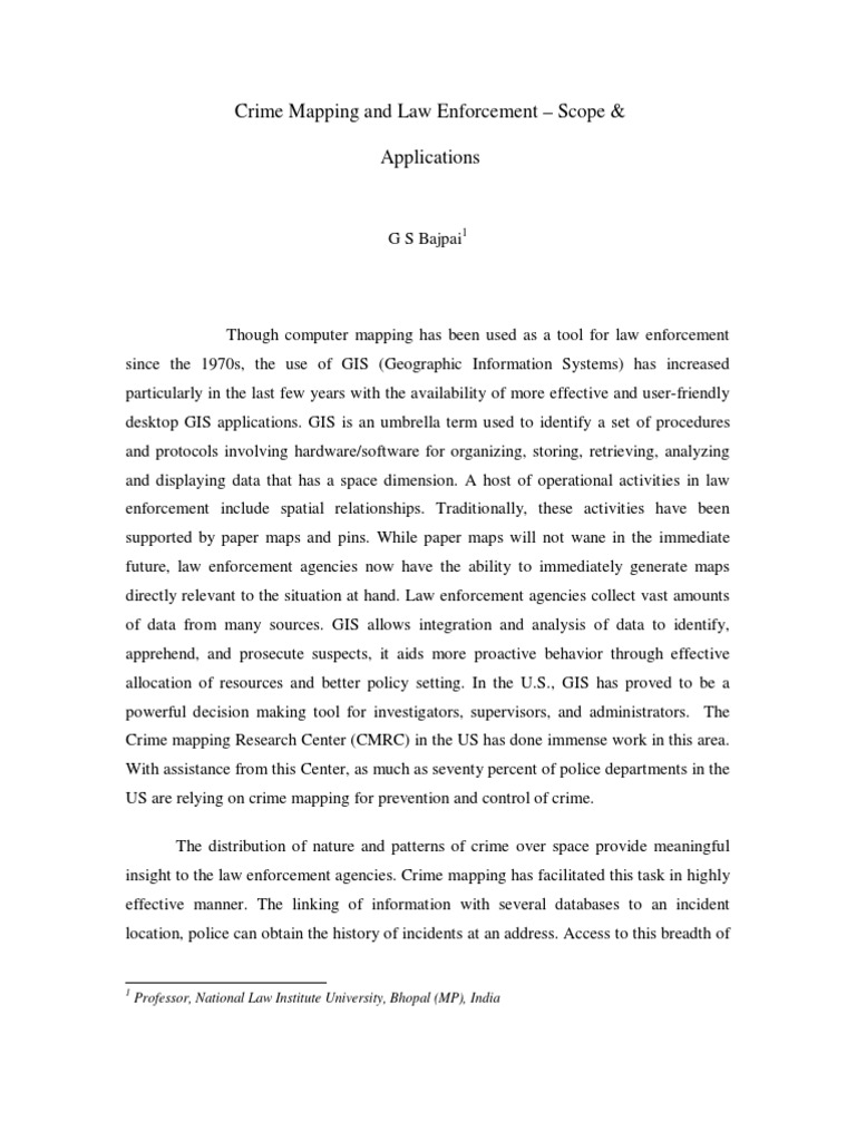 Crime Mapping | Download Free PDF | Offender Profiling | Geographic ...