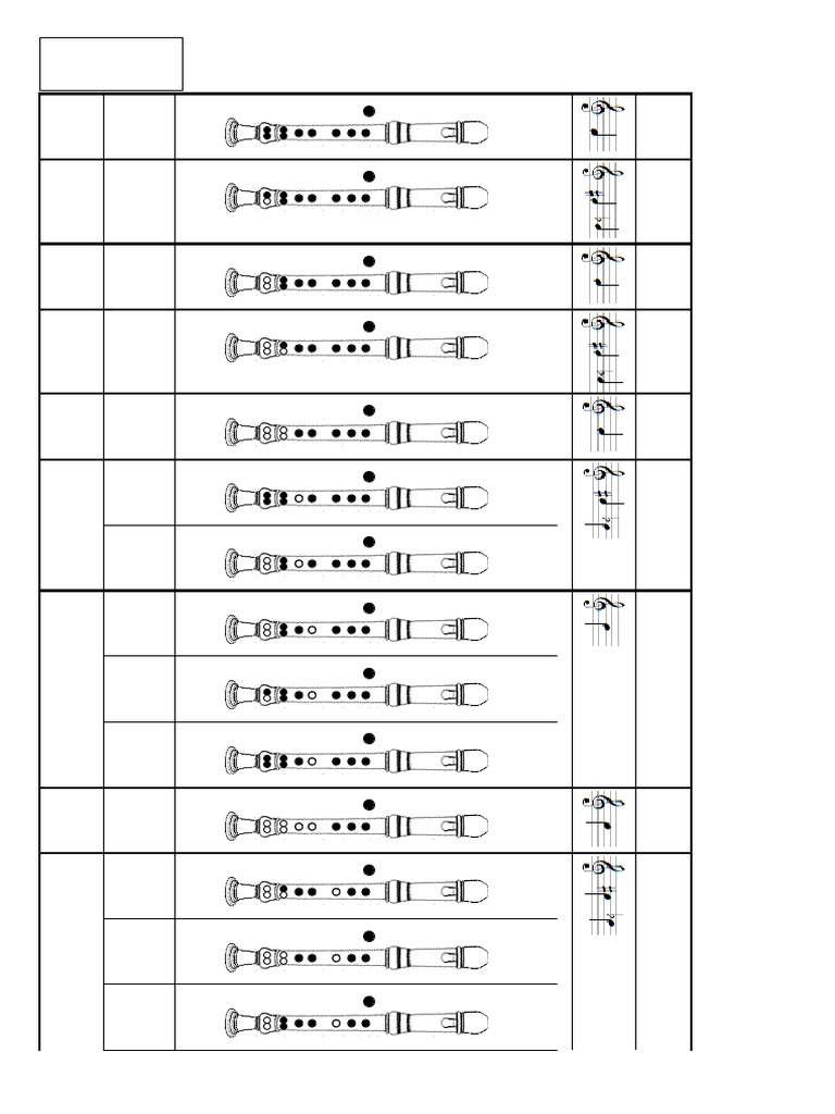 Flauta Dulce Contralto PDF | PDF | Grabadora (instrumento musical ...