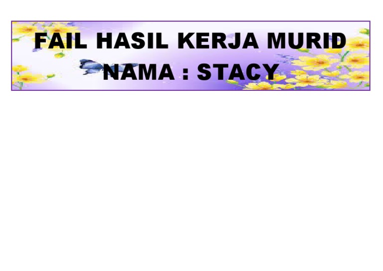 Tulang Fail Hasil Kerja Murid | PDF