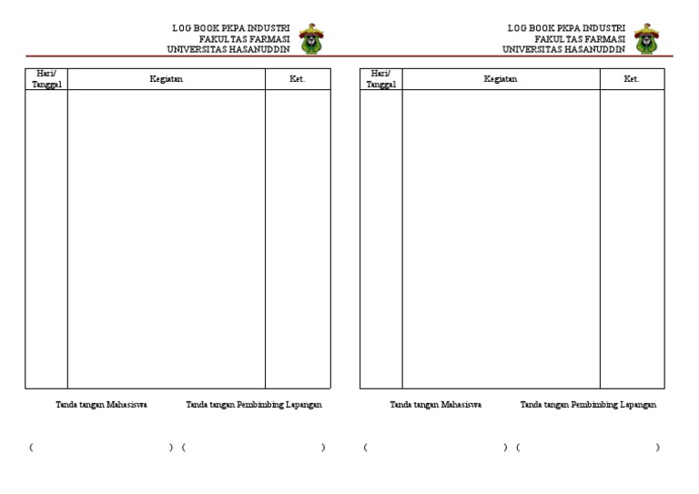 Isi Log Book | PDF
