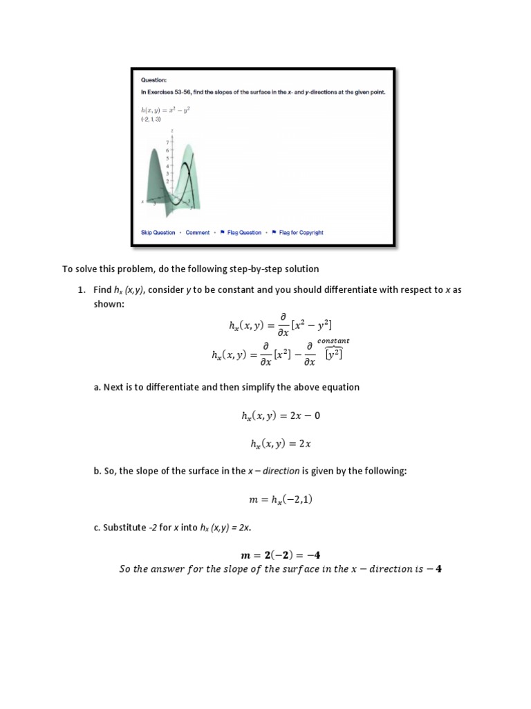 Slope of The Surfaces | PDF | Equations | Applied Mathematics