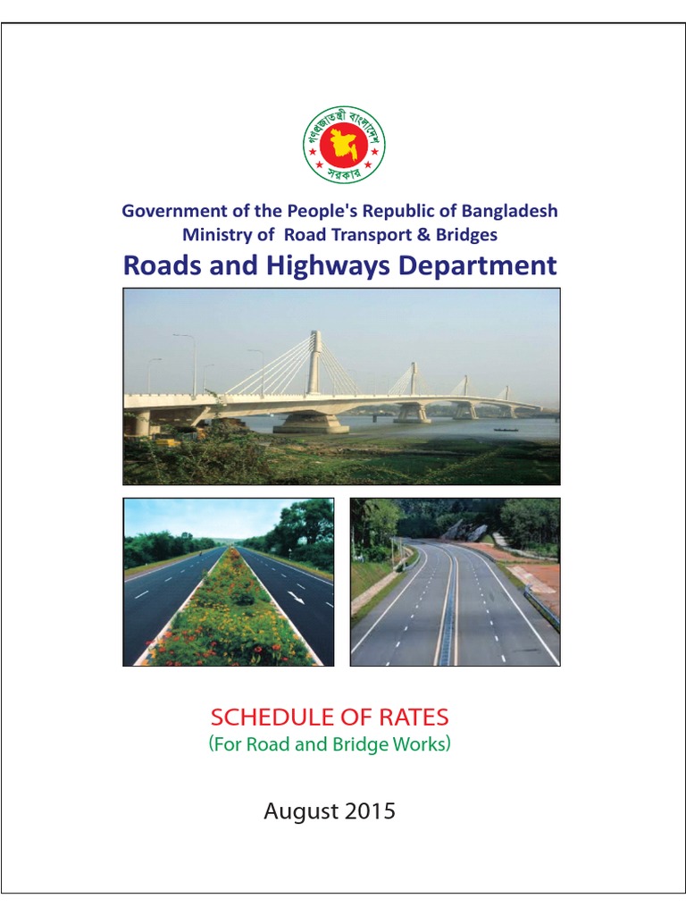 RHD Schedule - of - Rates - 2015 PDF | PDF
