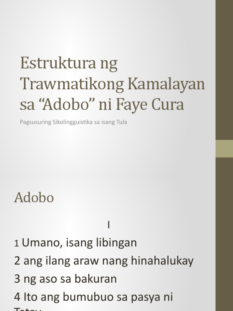 ADOBO | PDF