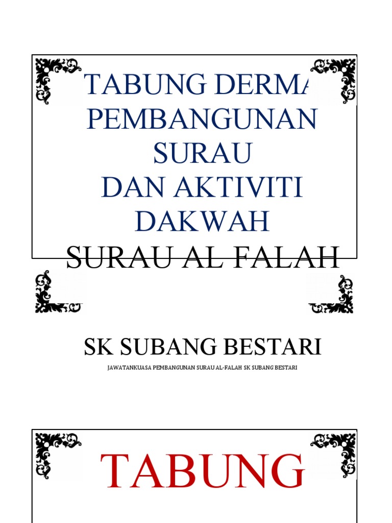 Label Pintu Surau | PDF