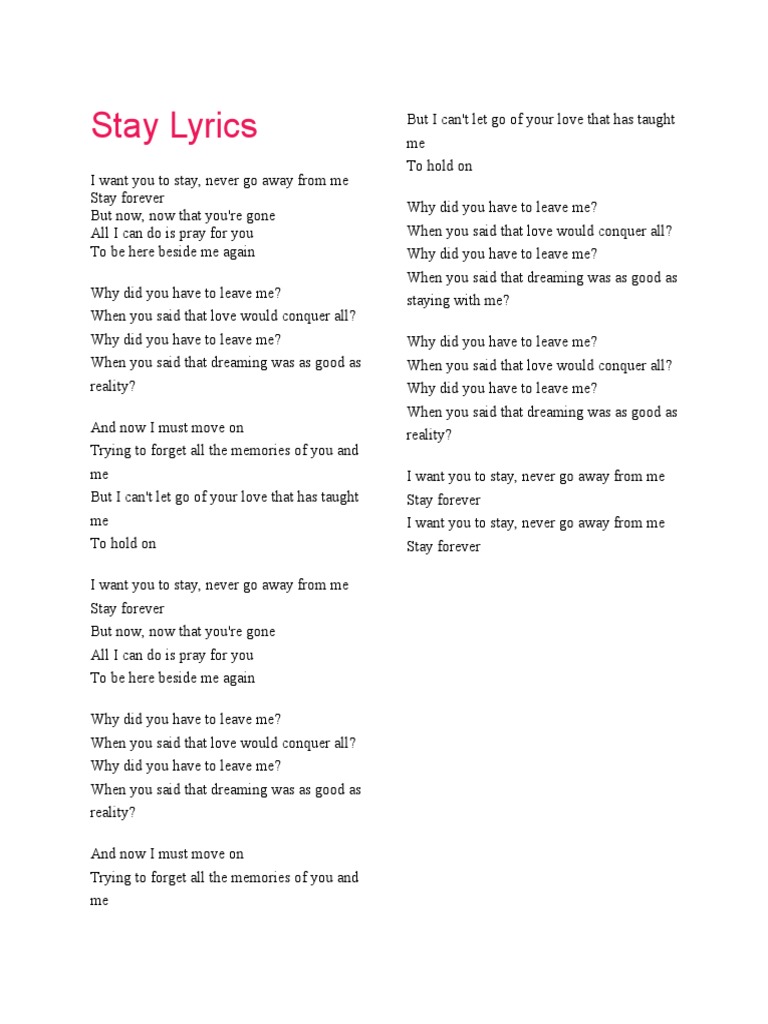 Stay Lyrics What Do BTS' "Stay" Lyrics Mean In English? Jungkook, RM,