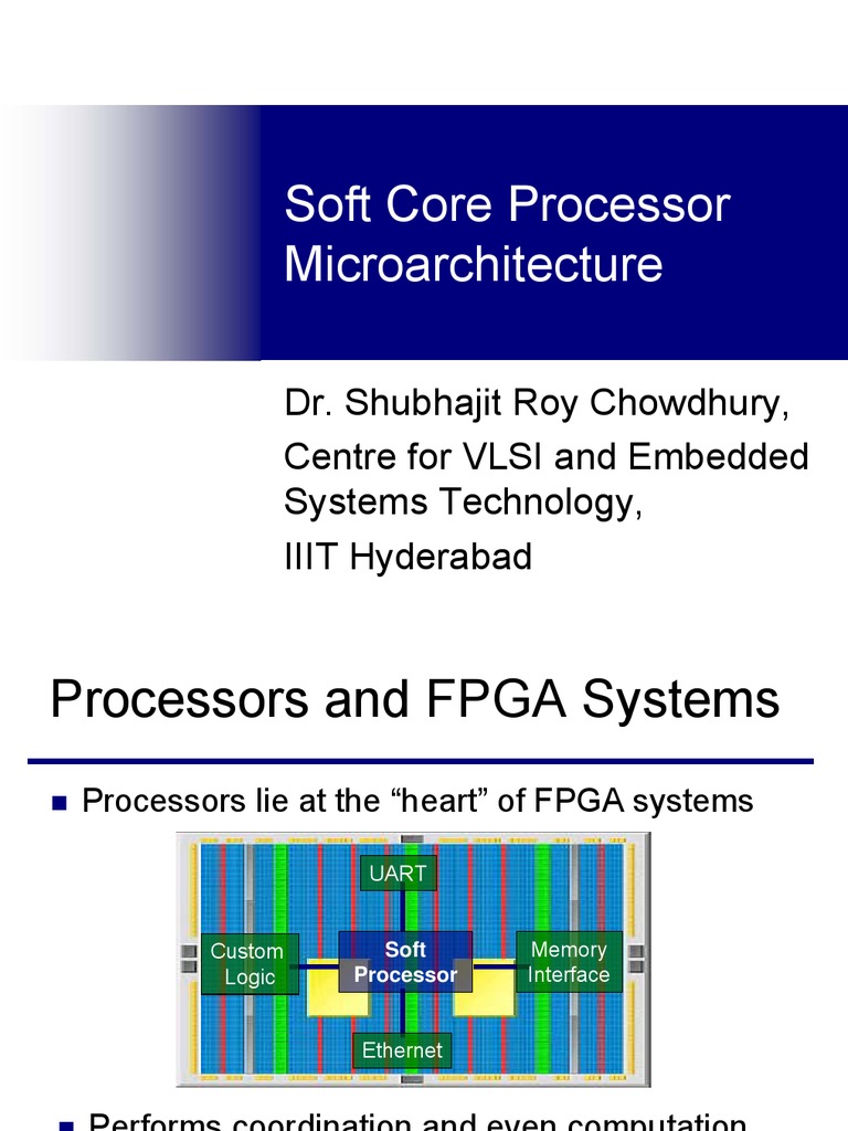 Soft Core Processor Microarchitecture Pdf Field Programmable Gate Array Central Processing