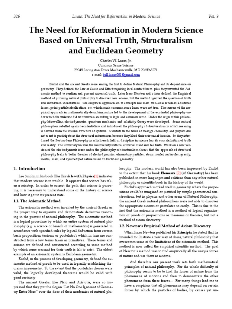 Lucas Electron Model | PDF | Axiom | Theorem