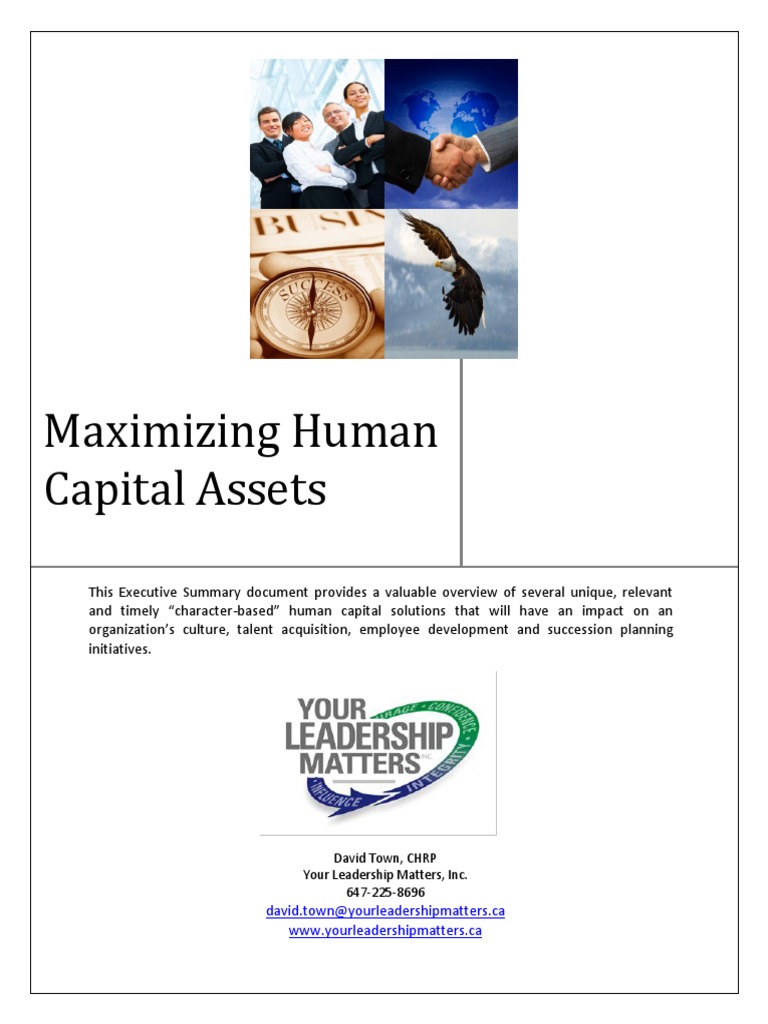 Maximizing Human Capital Assets: David - Town@yourleadershipmatters ... Maximizing Human Capital Assets: David - Town@yourleadershipmatters ...