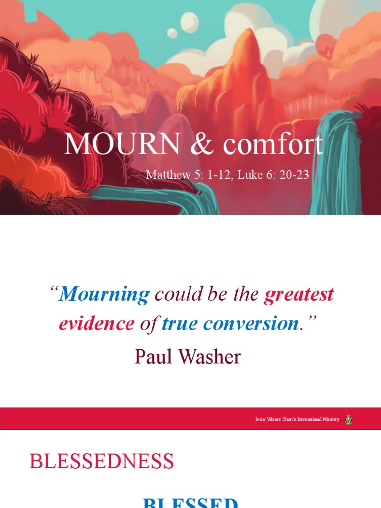 Mourn and Comfort | PDF | David | Jesus